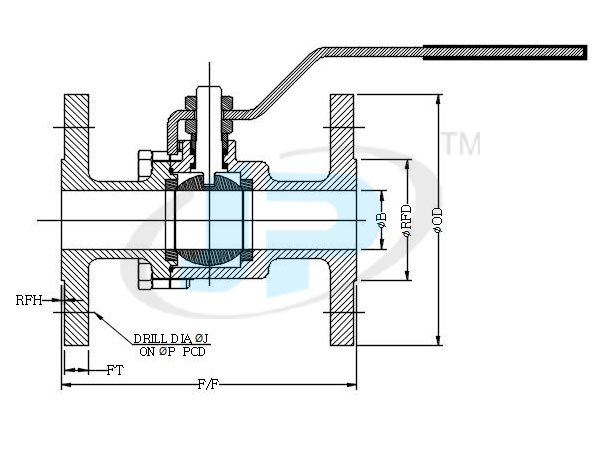 Two Piece Design Flanged End Floating Ball Valves – JPVALVES